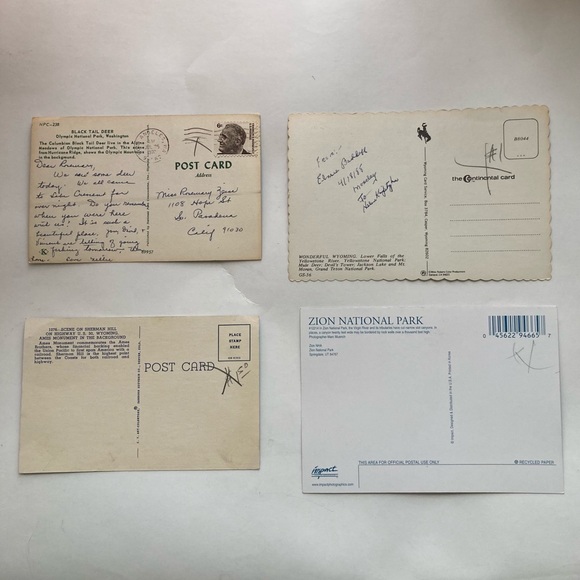 Vintage | Other | Vintage Nature National Parks Postcards Lot Of 4 ...